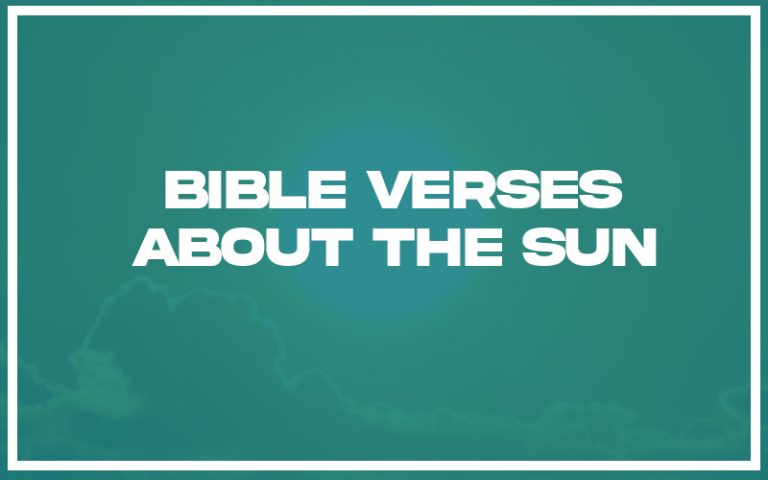 31+ Bible Verses about The Sun (with Related Verses) - Christianity Path